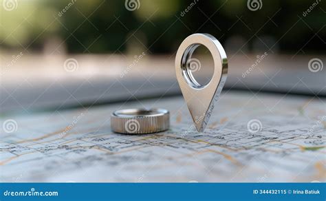 Directional Guide Gps Navigation Pointer Symbol On Display Precise Location Tracking