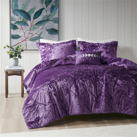 Intelligent Design Fullqueen Size Comforter Sets 4 Piece Velvet