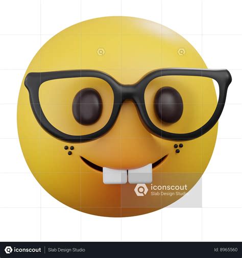 Nerd Face Emoji Copy And Paste Or Download Png Gltf Iconscout