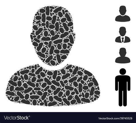 user icon recursion composition royalty free vector image