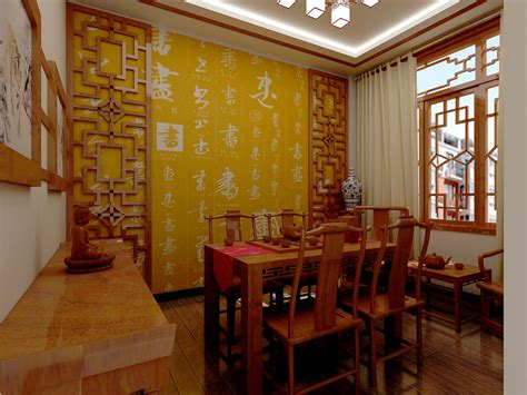 茶室包间效果图 茶楼包间效果图 茶室效果图 大山谷图库