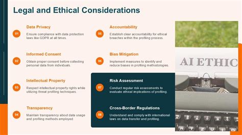 Legal And Ethical Considerations Threat Actor Profiling Ppt Powerpoint