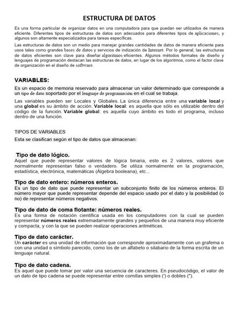 2segundo Material De Apoyo Estructura De Datos Pdf Cola Tipo De
