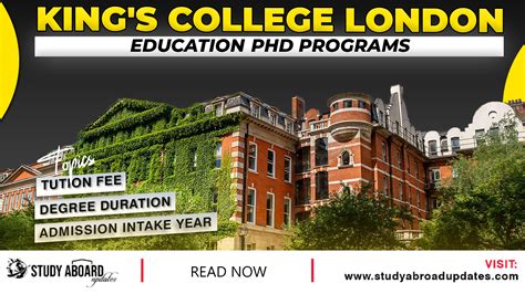 Kings College London Education Phd Programs