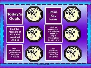 Geometry Power Point Inscribed Angles With GUIDED NOTES TpT