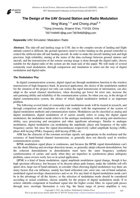 Pdf The Design Of The Uav Ground Station And Radio Modulation