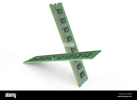 DDR Memory Modules Isolated On White Background Stock Photo Alamy