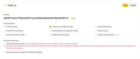 How To Add Your Binance Asymmetric Api Key To Your Kryll Account