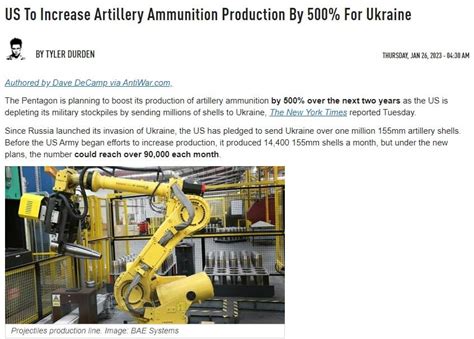 The Pentagon Is Living In Fantasy Land We Sent Our Industrial Base To