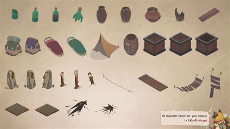 OC D Isometric And Modular Tiles And Tokens For Your Desert Map Encounters Tools Itch Io