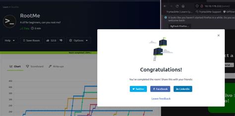 conquering rootme ctf challenge on tryhackme mohammad khaja shaik posted on the topic linkedin