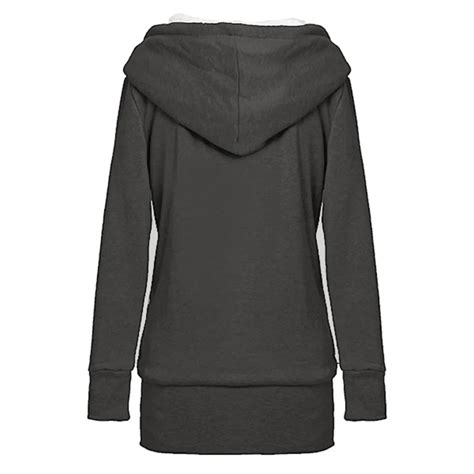 Autumn Winter Warm Zipper Up Women Hoodie Fashion Design Store