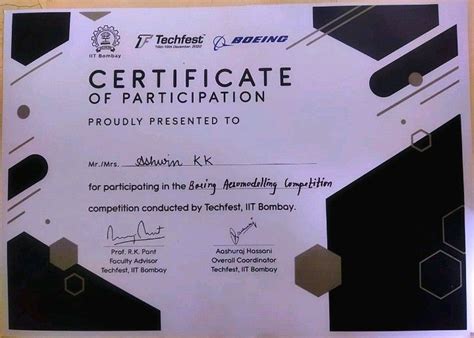 Ashwin K K On Linkedin It Doesnt Matter That This Is A Participation Certificate The First Hand…