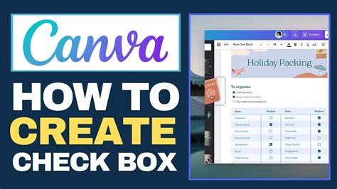 How To Create Clickable Checkbox Lists In Canva YouTube