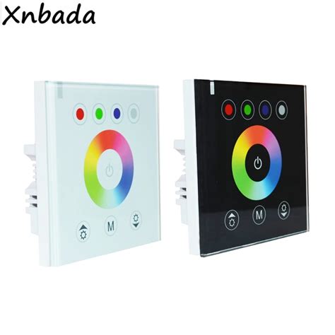 RGB RGBW Wall Mounted Touch Panel Led Controller Glass Panel Dimmer Switch Controller For Led