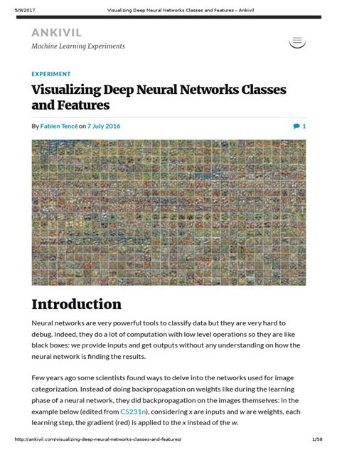 Visualizing Deep Neural Networks Classes And Features Ankivil Pdf