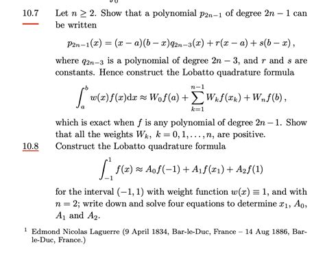 Solved 07 Let N≥2 Show That A Polynomial P2n−1 Of Degree