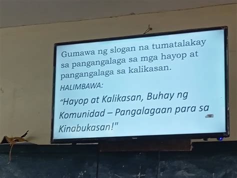 Gumawa Ng Slogan Na Tumatalakay Sa