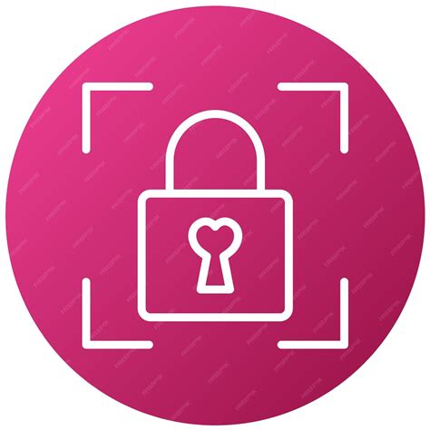 Premium Vector A Pink Lock With A Lock Inside Of It