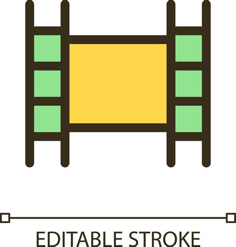 Footage Pixel Perfect Rgb Color Ui Icon Cinematography Movie Production Simple Filled Line