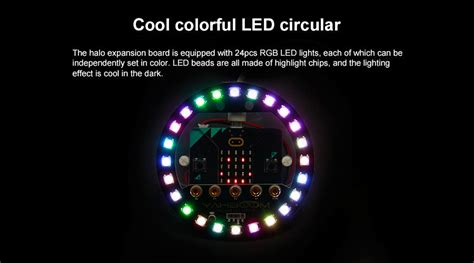 Yahboom Microbit Rgb Led Halo Expansion Board Compatible With Microb