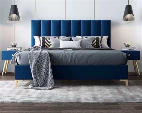 Margot Modern Velvet Bedframe Furniture And Home Living Furniture Bed Frames And Mattresses On