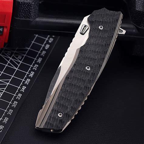 凯文蟒蛇m390粉末钢折叠刀户外刀具防身折刀高硬度锋利钛合金小刀 虎窝淘