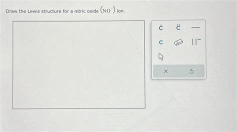 Solved Draw The Lewis Structure For A Nitric Oxide NO Ion Chegg Com