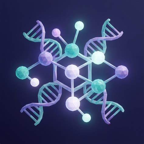 Free Molecular Geometry Art Image Molecular Structure Low Poly