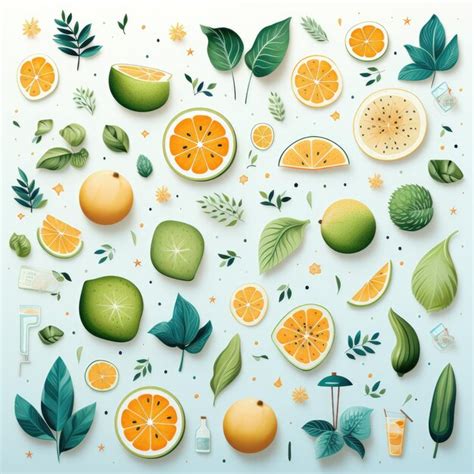 Premium Ai Image Cute Summer Pattern