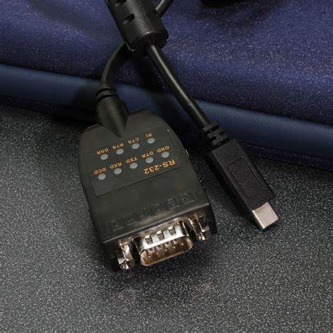 USB C 2 0 To Serial RS 232 Adapter W LED Indicators