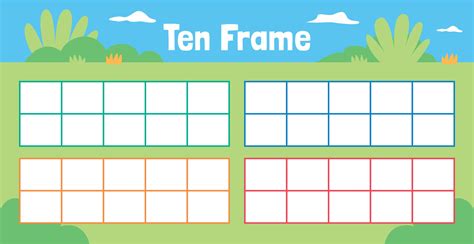 Ten Frame Printable Uk Printable Hub