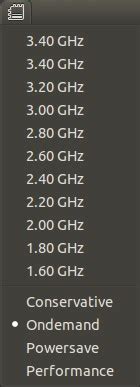 Ubuntu CPU frequency scalingインジケーター その1 概要とインストール使い方 kledgeb