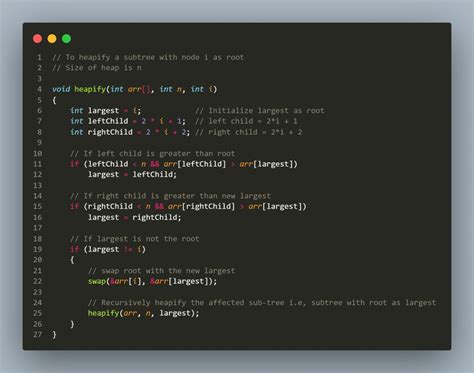 How To Build Max Heap From An Array Using C