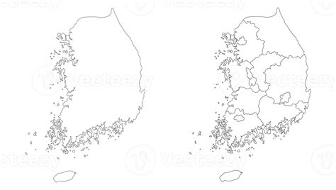 South Korea Map Vector Jungle Maps Map Of Korea Png F