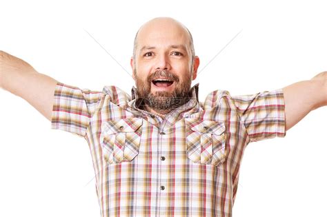 长胡子的男人闲暇享受幸福男生微笑乐趣成人惊喜面孔男性高清图片下载 正版图片321939381 摄图网