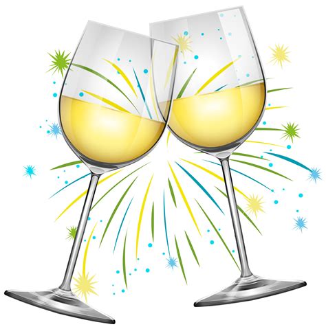 Two Wine Glasses And Firework Background 447478 Vector Art At Vecteezy