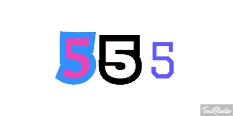 555 Number Animated  Logo Designs