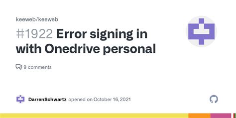 Error Signing In With Onedrive Personal · Issue 1922 · Keewebkeeweb