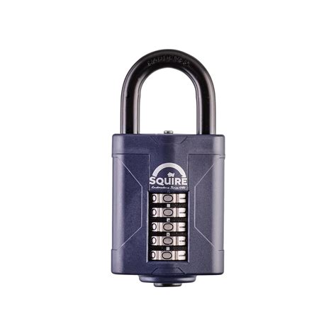 Squire Push Button Combination Lock 60mm Blue Padlocks Mole Avon