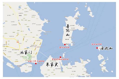 普陀山在哪里 普陀山景区地图 旅泊网