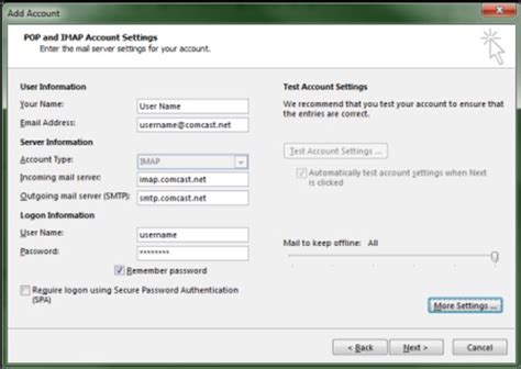 Add Comcast Email To Outlook Account [full Tutorial]