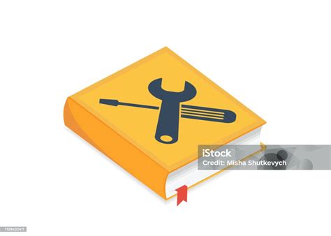 사용자 매뉴얼 가이드 지침 가이드북 수첩 아이소메트릭 개념 벡터 일러스트입니다 사용자 설정 아이콘 플랫 스타일에서 가이드 수동도 서 일러스트 사용자 설명서의 개념입니다