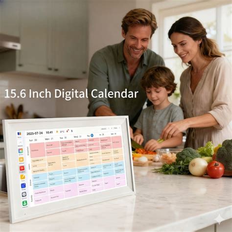 2 In 1 Digital Calendar Photo Frame 15 6 Inch Smart Calendar And Chore