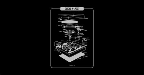 Turntable Exploded View Vinyl Lover Magnet Teepublic