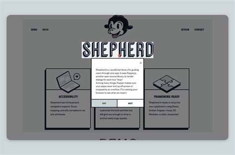 Vue Shepherd Wrapper For The Tour Library Shepherd Made With Vuejs
