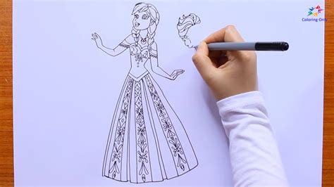 How To Draw Anna And Elsa A Magical Artwork Tutorial