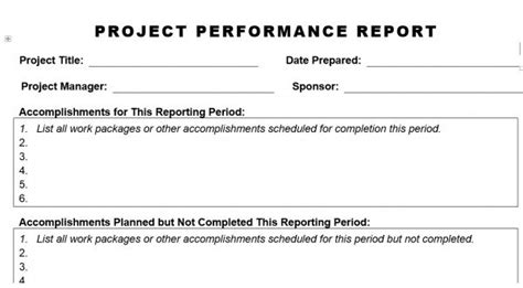Project Performance Report Planning Engineer Fze