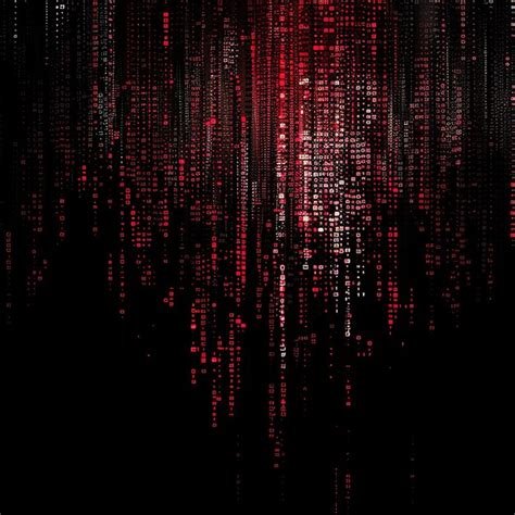 Binary Code On Black Background Premium Ai Generated Image