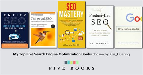 My Top Five Search Engine Optimization Books Five Books Reader List